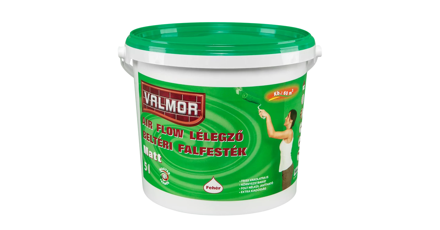 A VALMOR Air Flow Lélegző Beltéri Falfesték egy kimagaslóan magas ...