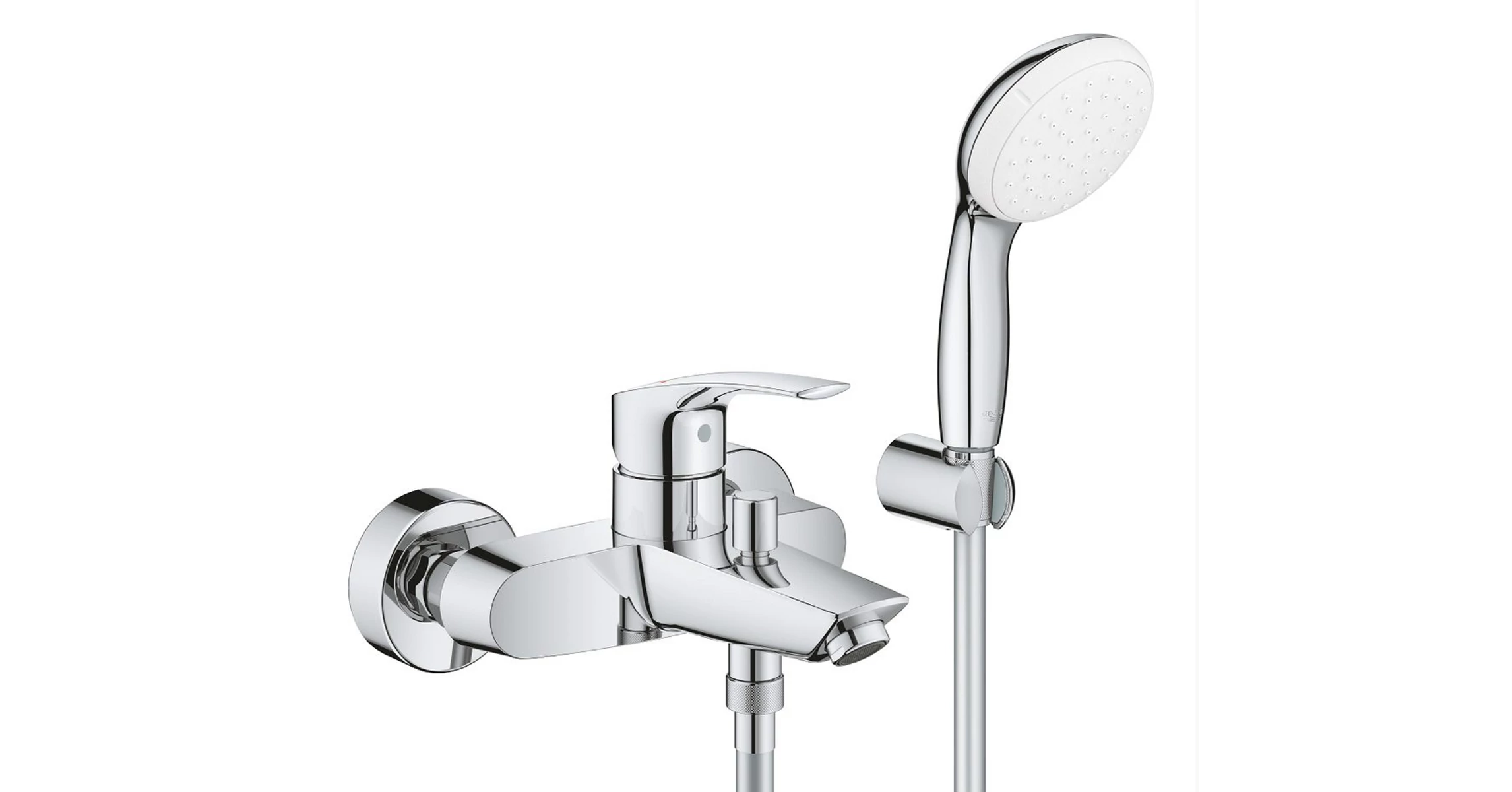 GROHE Eurosmart egykaros kádcsap + zuhanyszett - króm