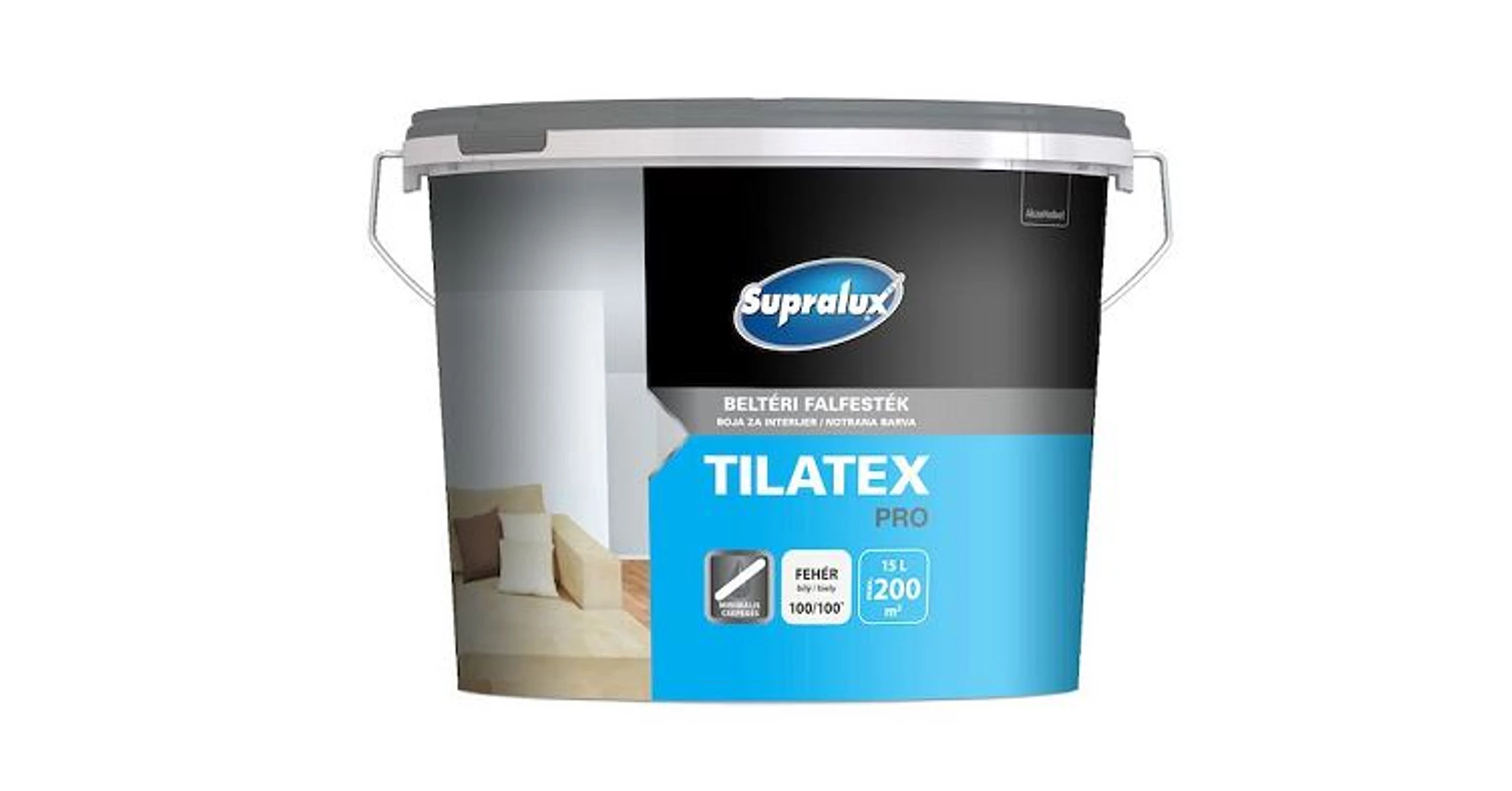 AKZO Supralux Tilatex Pro beltéri falfesték - 10 L, fehér