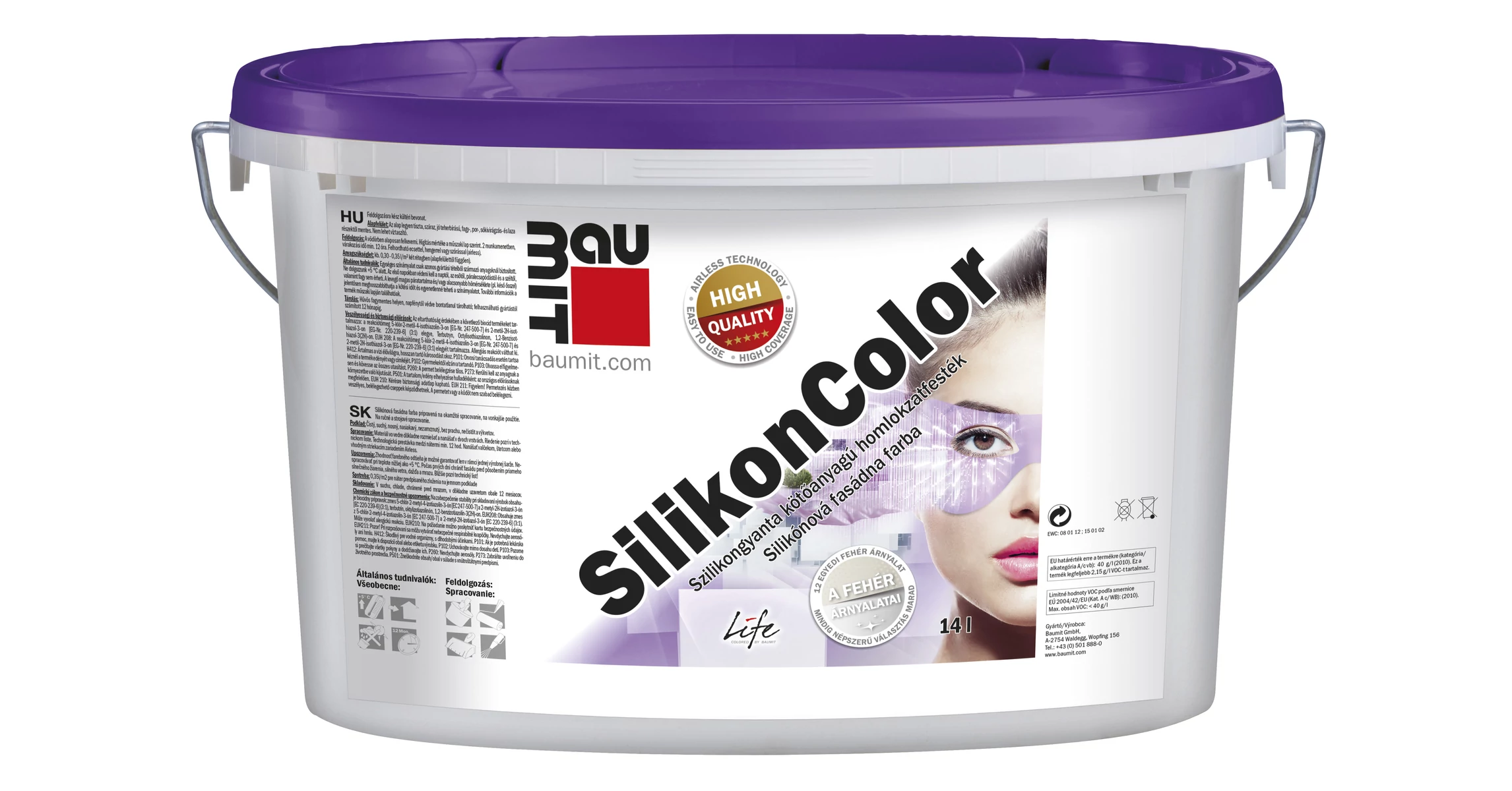 BAUMIT SilikonColor festék fehér - 5 L