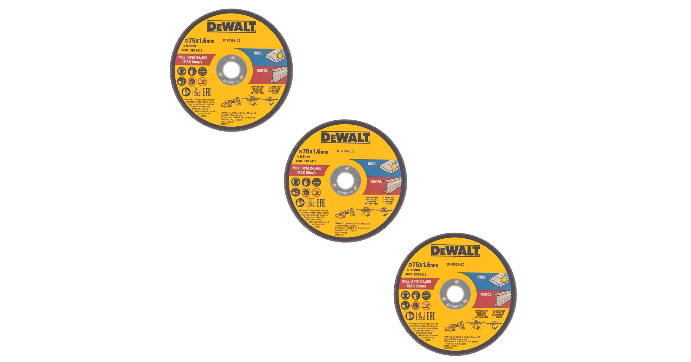 DEWALT DT20592-QZ vágótárcsa - 3db - Dewalt - Hufbau Téglacentrum ...