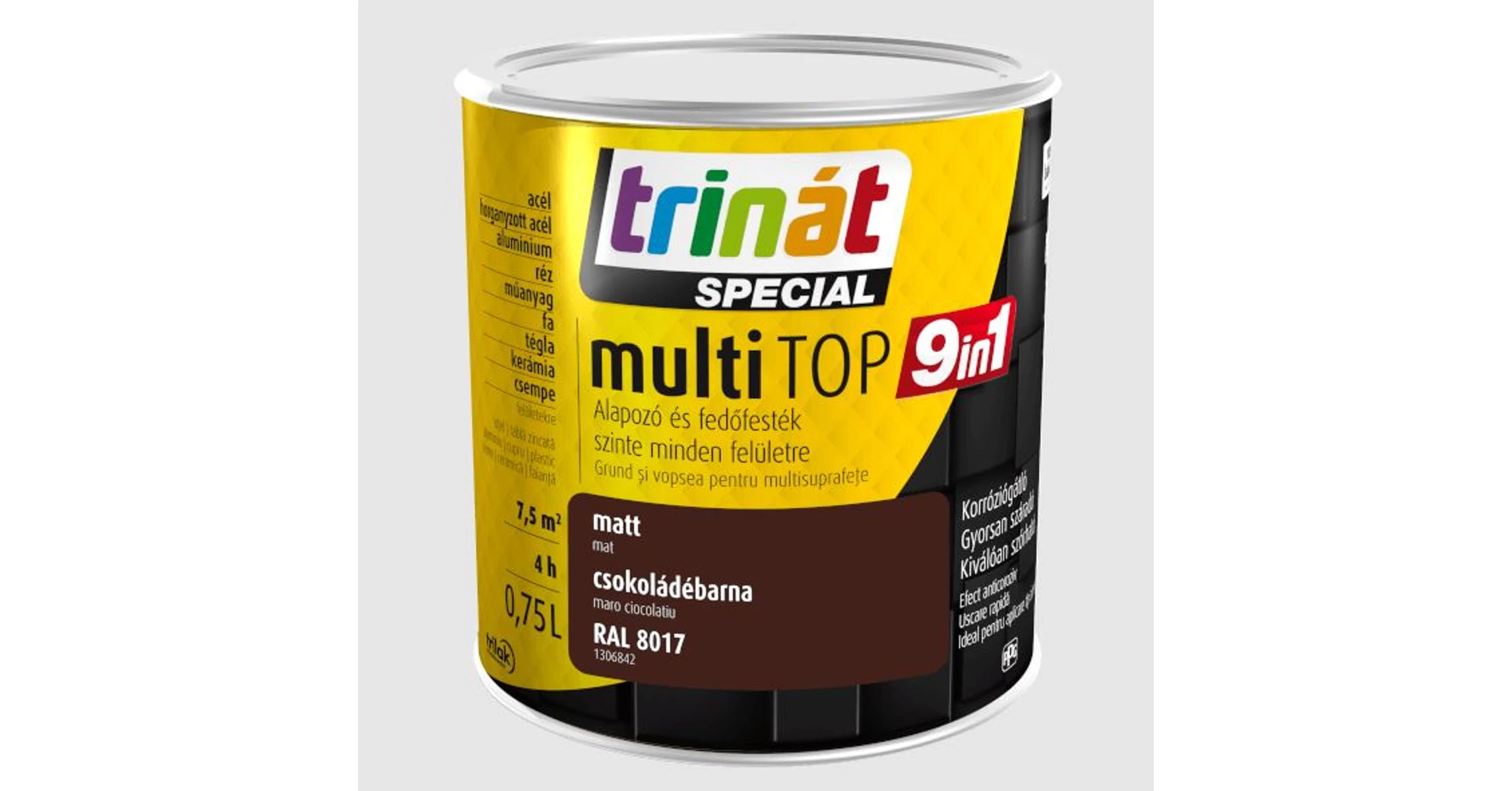 TRILAK Trinát Special multiTOP 9in1 csokoládébarna - 0.75 L